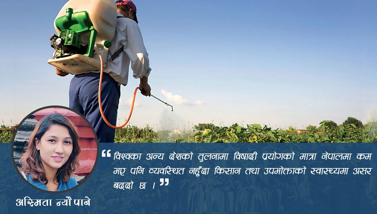 खेतबारीमा विषादीको प्रयोग र असर